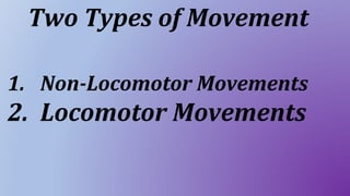 TYPES OF MOVEMENTS | PPTX