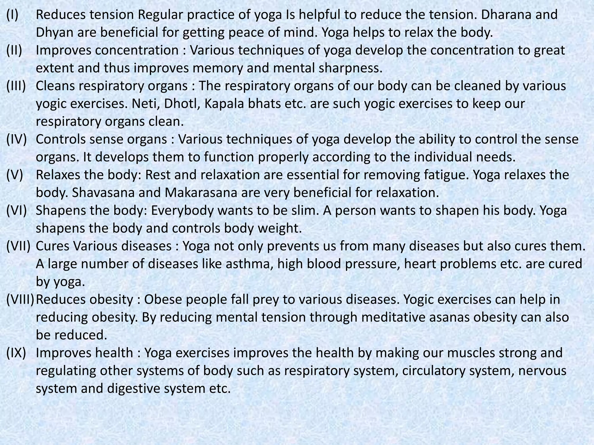 Yoga Physical education class XI- UNIT4 PPT | PPTX