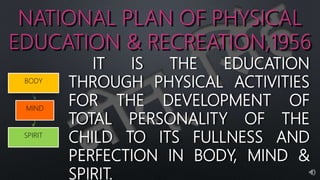 VARIOUS DEFINITION OF PHYSICAL EDUCATION - PART-1 | PPTX | Education