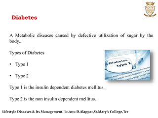 Physical Education:Lifestyle Diseases & Its Management | PPTX