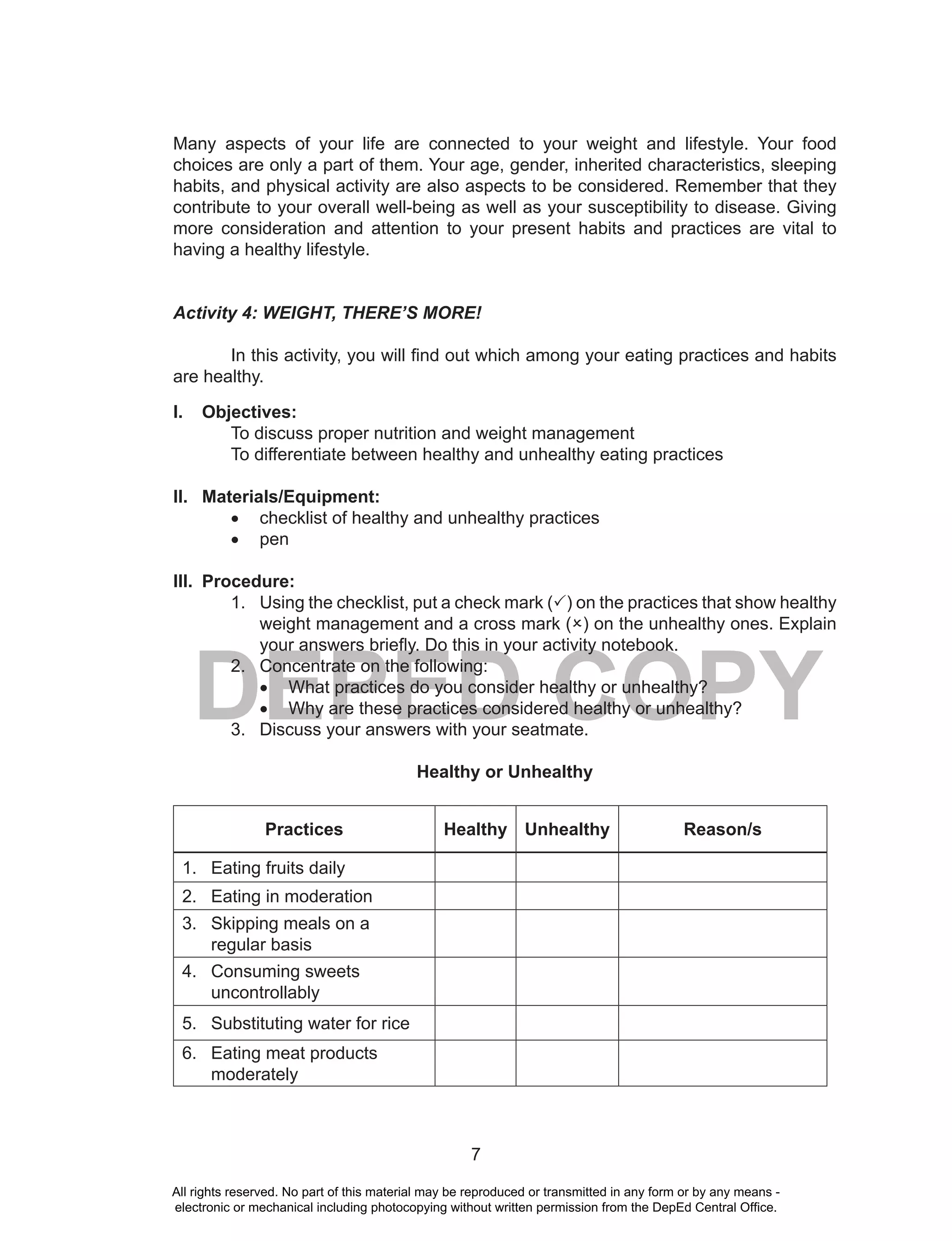 Grade 10 Physical Education - Learning Material {Unit 1:Active ...