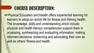 Physical Education and Health 11 - Introduction | PDF