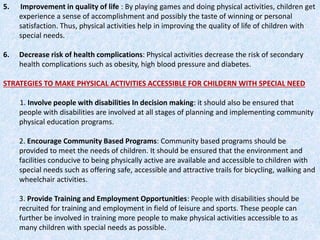 Physical education and sports for cwsn class XII-UNIT 4 PPT | PPTX