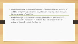physical education assignment[1].pptx school health services | PPTX