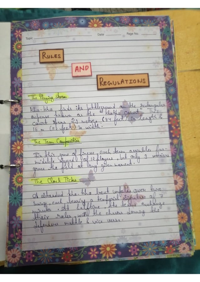 Physical education class 12 project file on kho - kho & yoga (Obesity ...