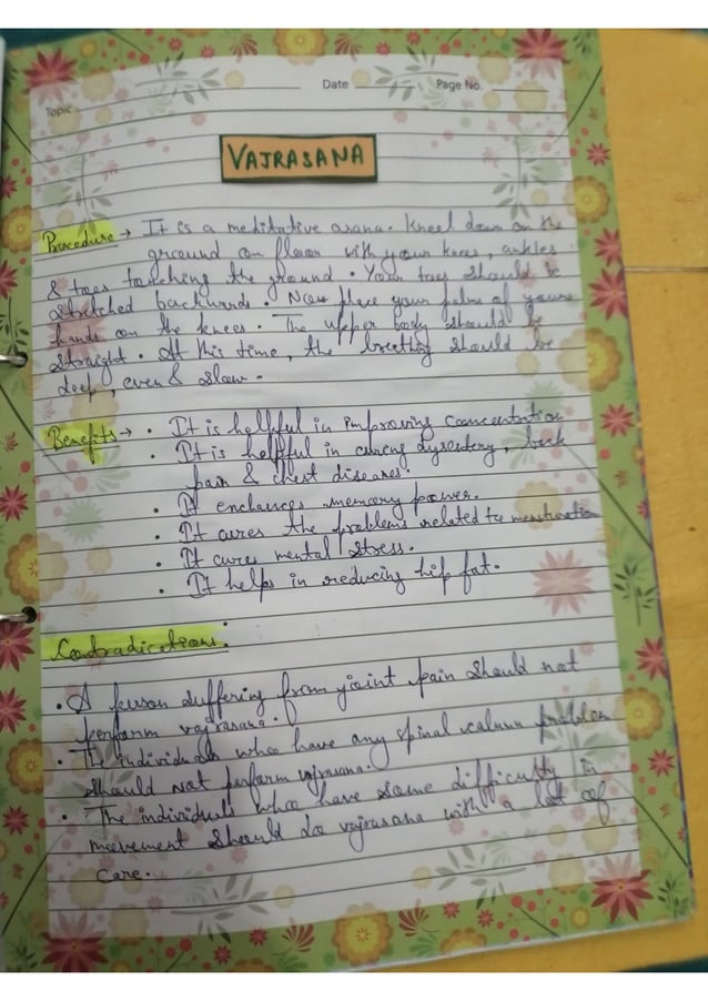 Physical education class 12 project file on kho - kho & yoga (Obesity ...