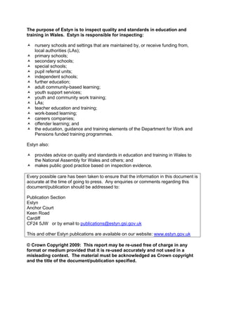 Physical education for pupils with learning difficulties: Identifying ...