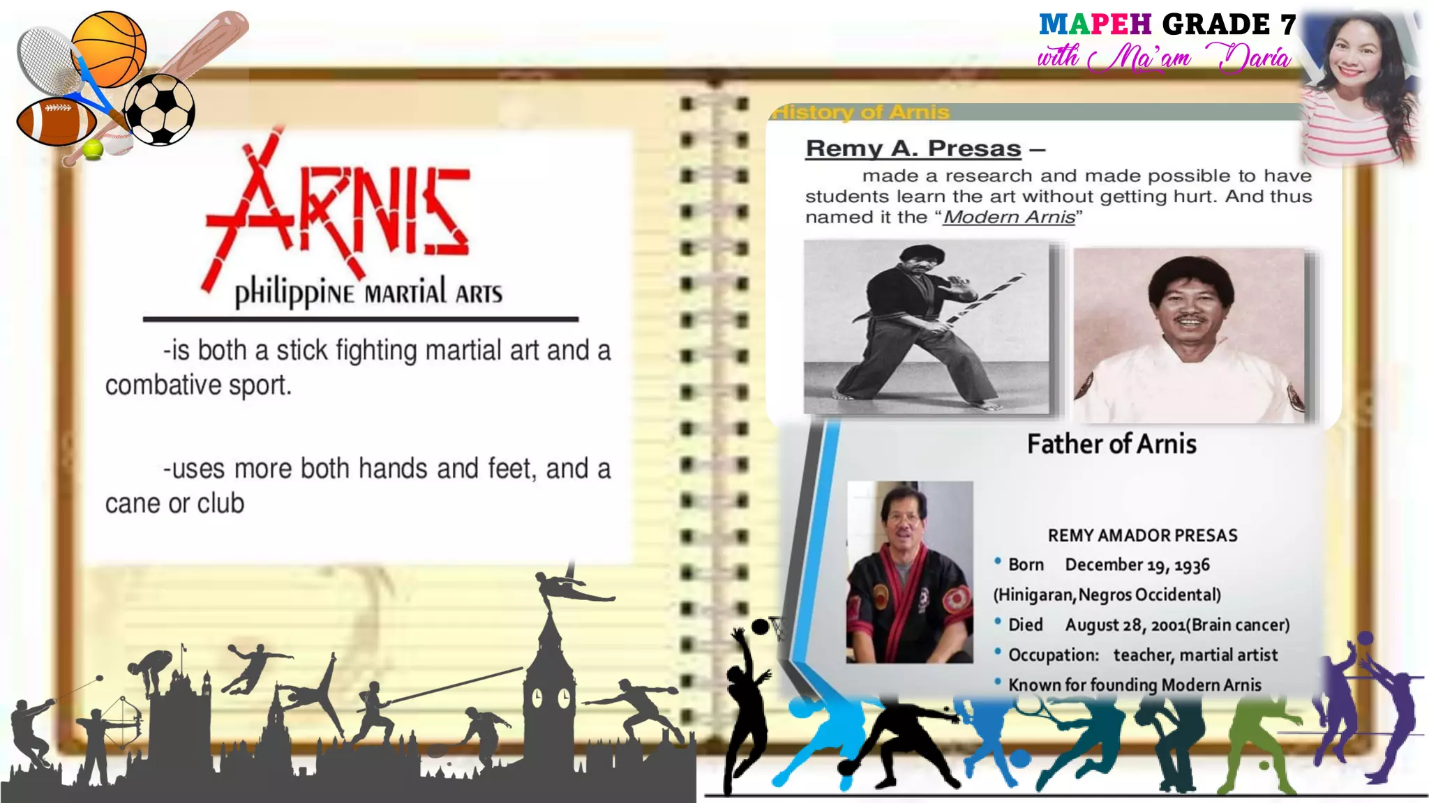 Physical Education Grade 7 quarter 1 lesson 1 2 ARNIS | PDF