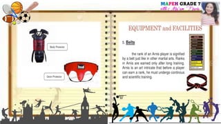 Physical Education Grade 7 quarter 1 lesson 1 2 ARNIS | PDF