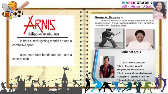 Physical Education Grade 7 quarter 1 lesson 1 2 ARNIS | PDF | Education
