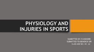 physical education for physiology and Injuries in sports | PDF
