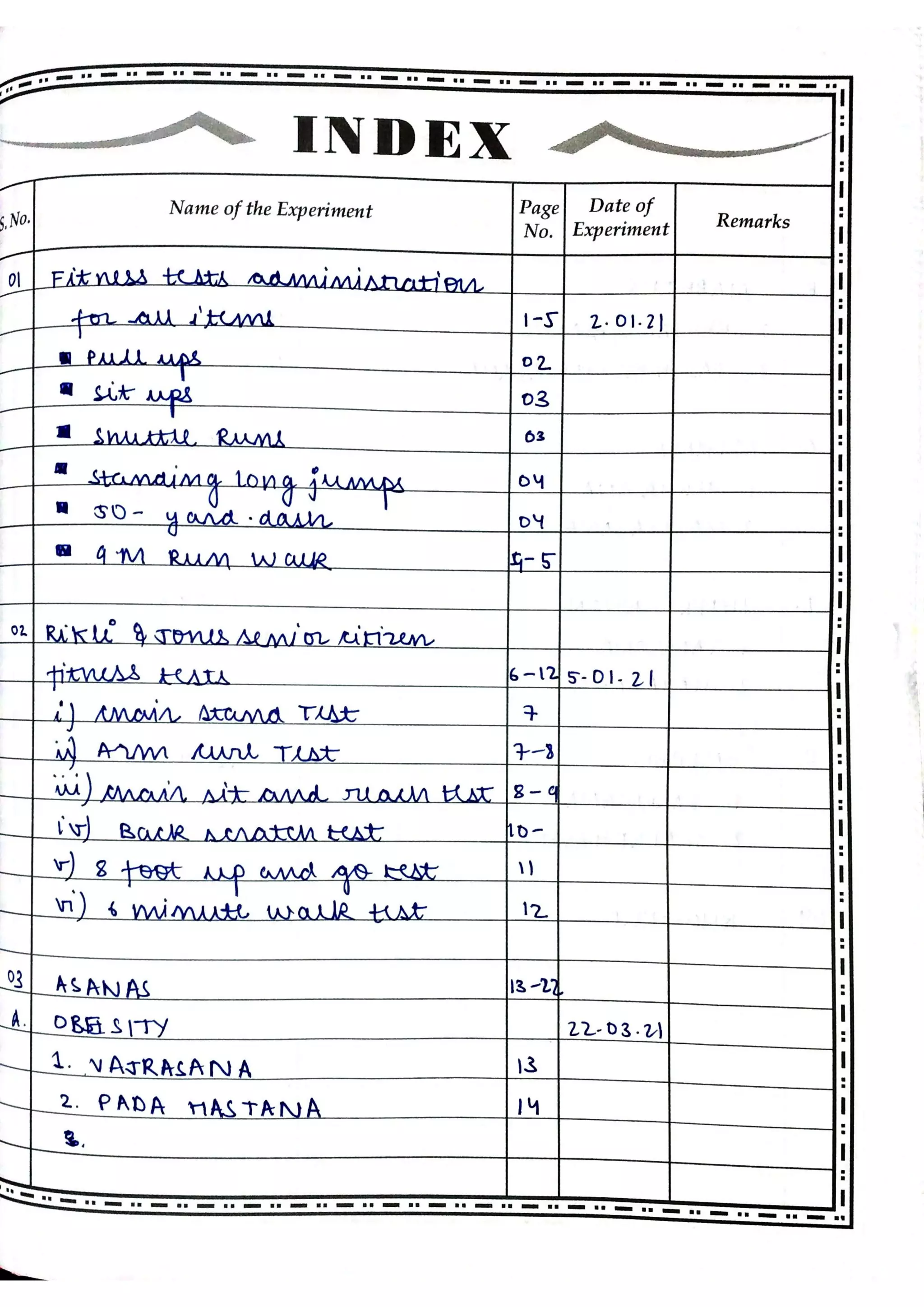 PHYSICAL EDUCATION PRACTICAL FILE ( Class 12th) | PDF