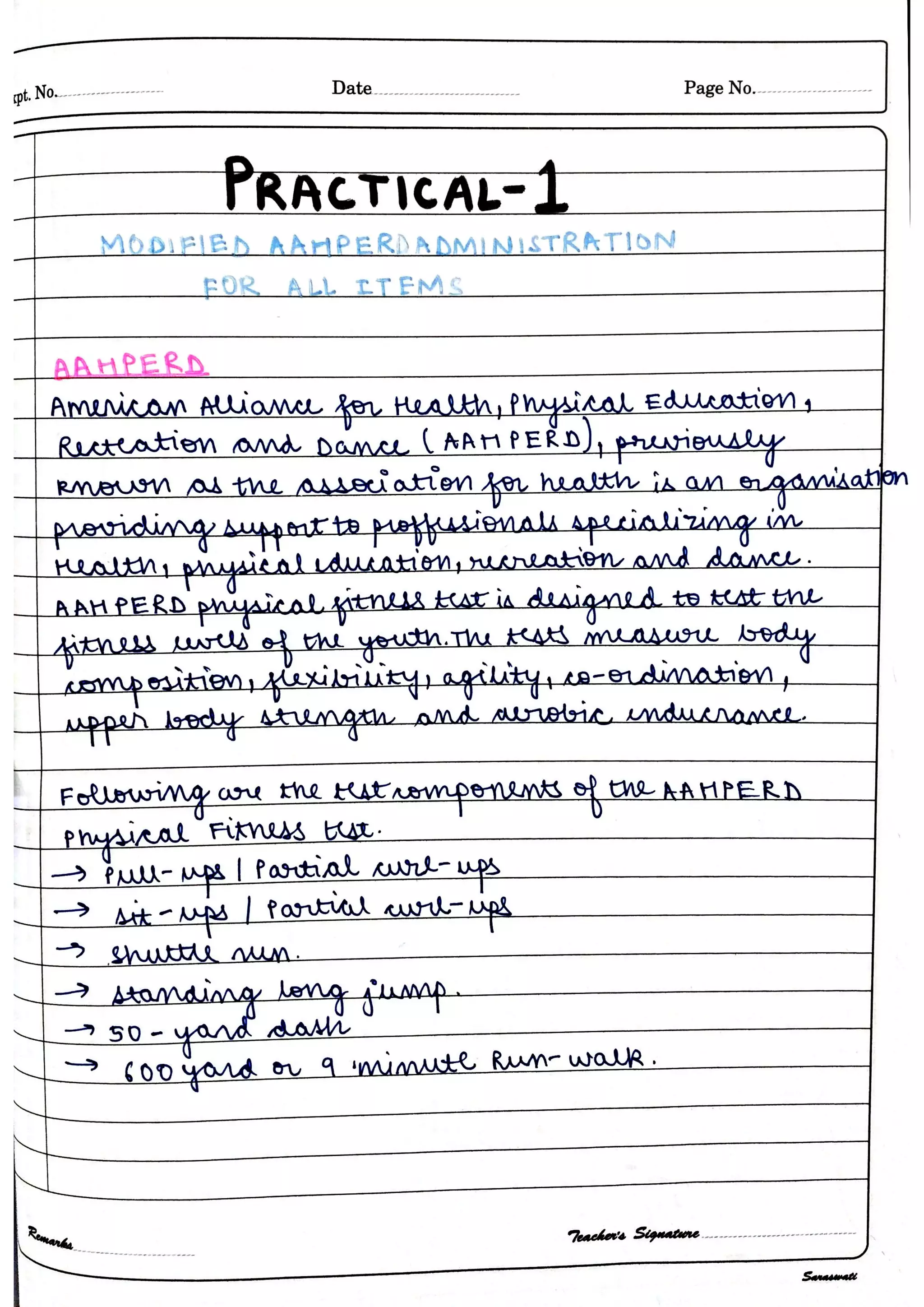 PHYSICAL EDUCATION PRACTICAL FILE ( Class 12th) | PDF
