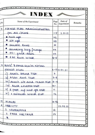 PHYSICAL EDUCATION PRACTICAL FILE ( Class 12th) | PDF | Secondary Education | Education