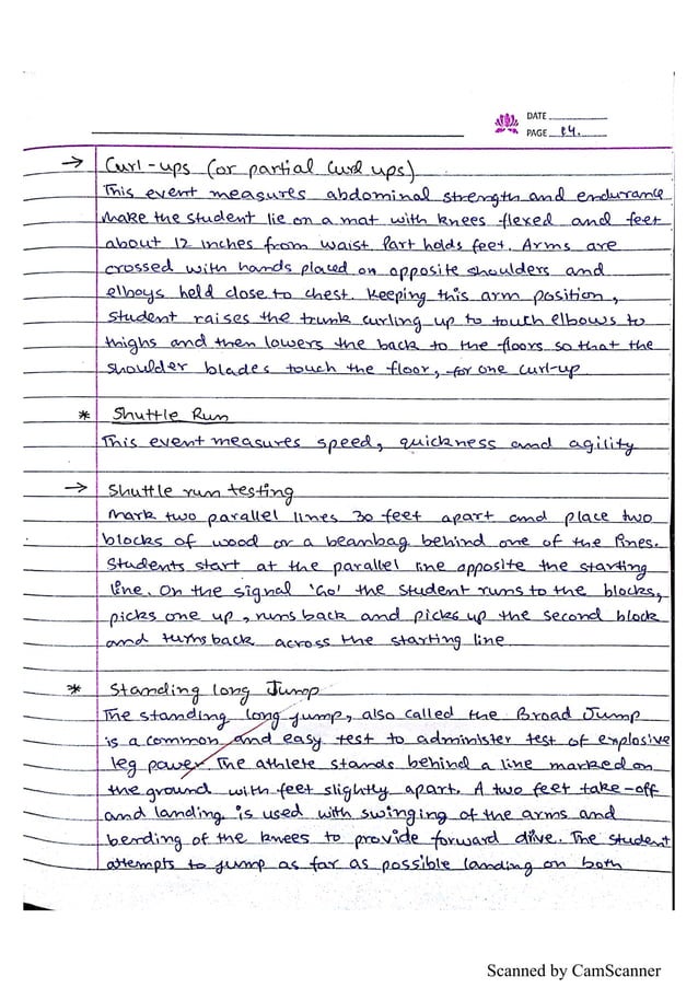 Physical education practical file - Saksham | PDF