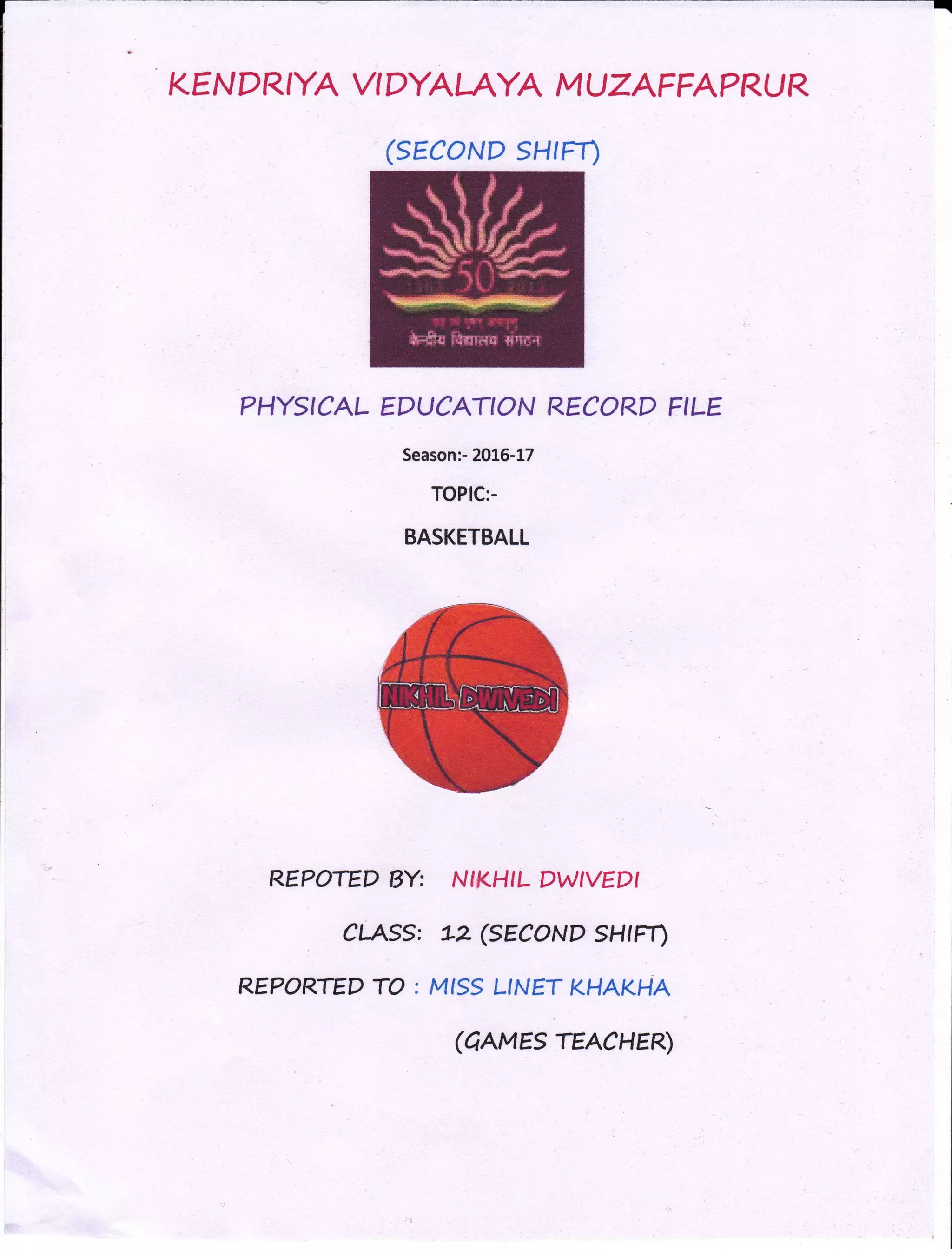 Physical education project file | PDF