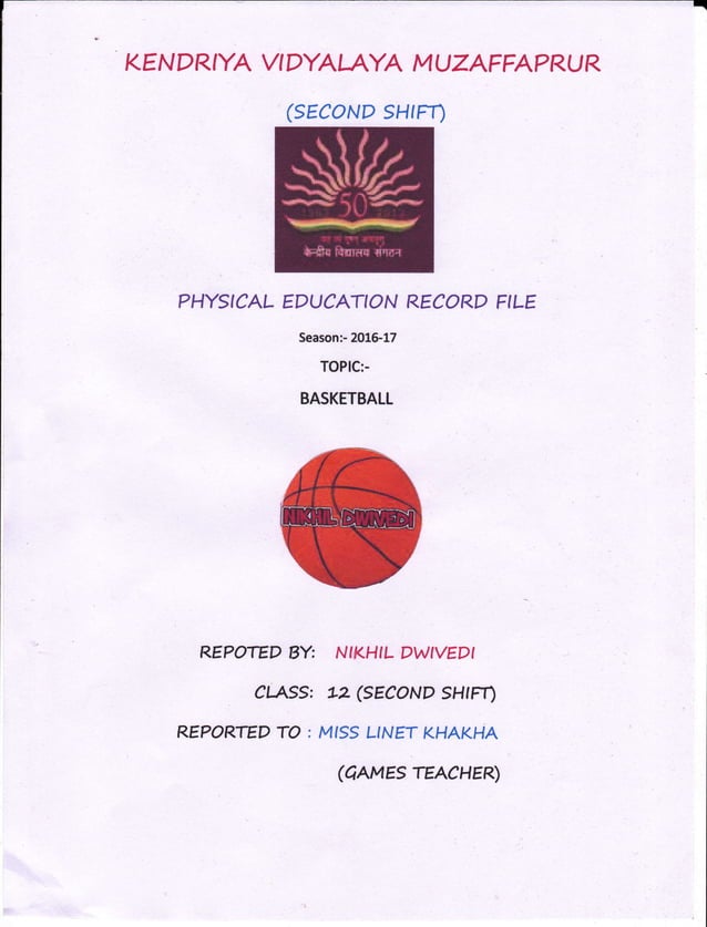 Physical education project file | PDF