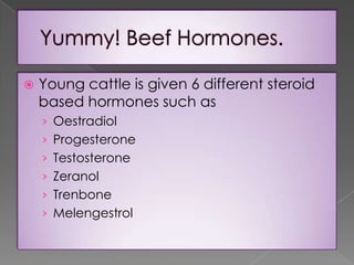 Physical Effects Of Hormone Treated Food | PPT