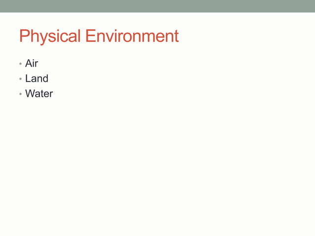 Physical environment & Health | PPT