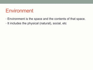 Physical environment & Health | PPTX
