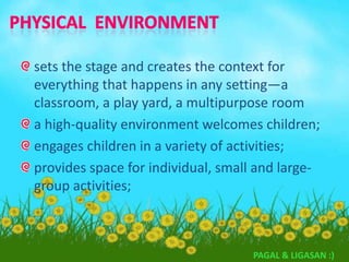 Physical Environment in Preschool | PPTX