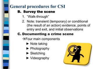 Physical evidence & CSI ppt | PPTX