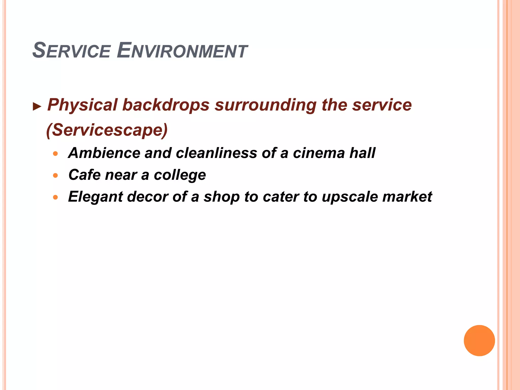 Physical evidence in services | PPTX