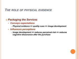 Physical evidence in services | PPTX
