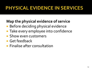 Physical evidence of services | PPT