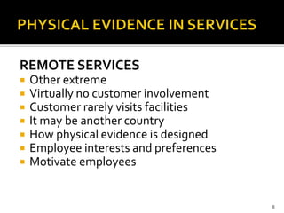 Physical evidence of services | PPT
