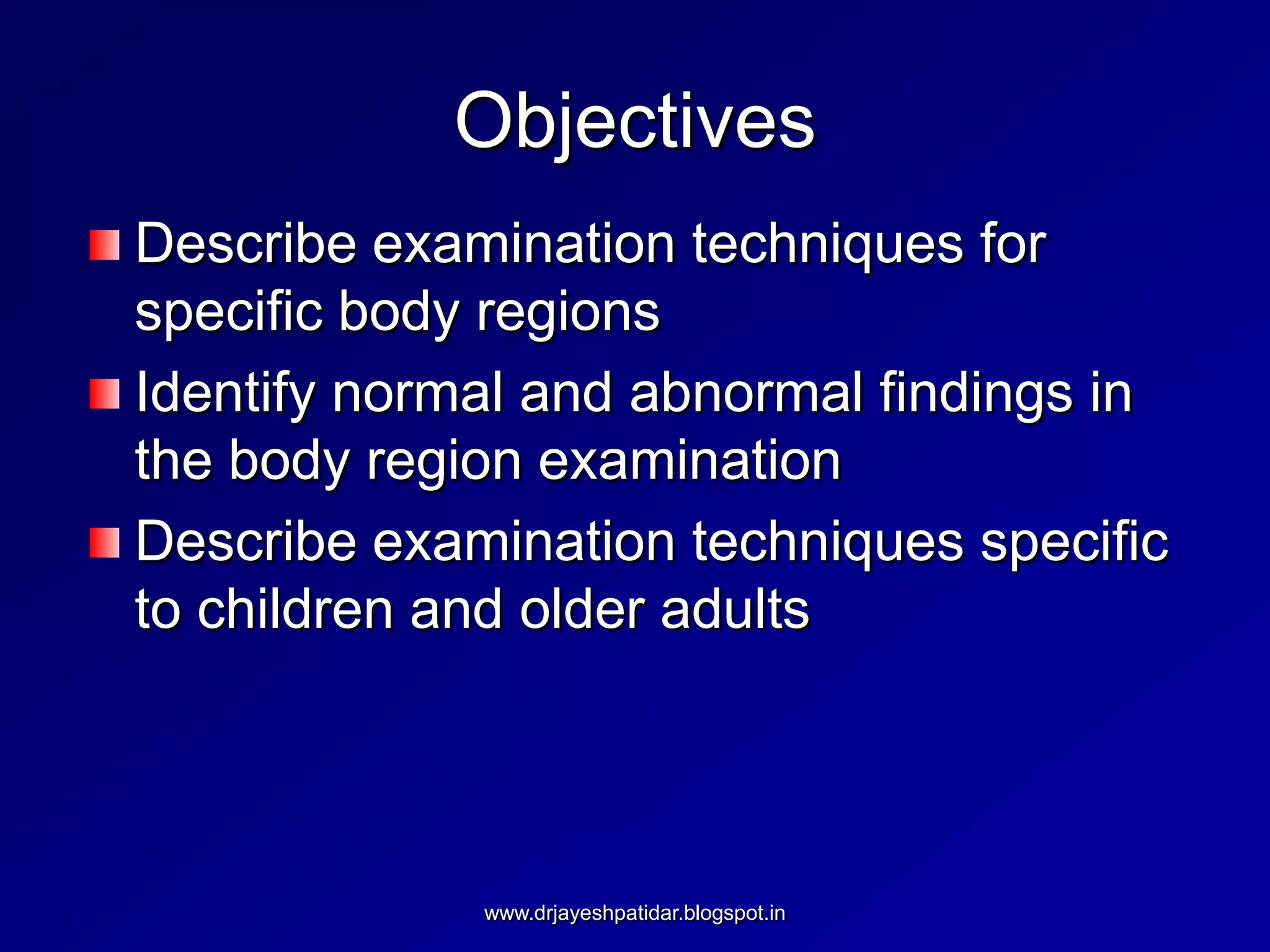 Health Assessment Physical Examination | PPT