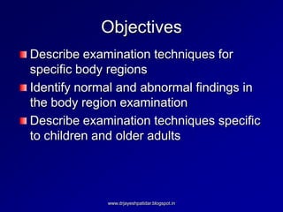Health Assessment Physical Examination | PDF