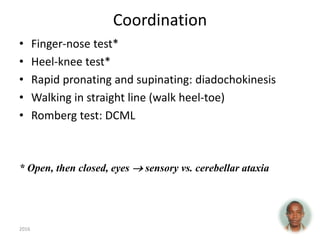 Physical examination: nervous system and cardiovascular system | PPTX
