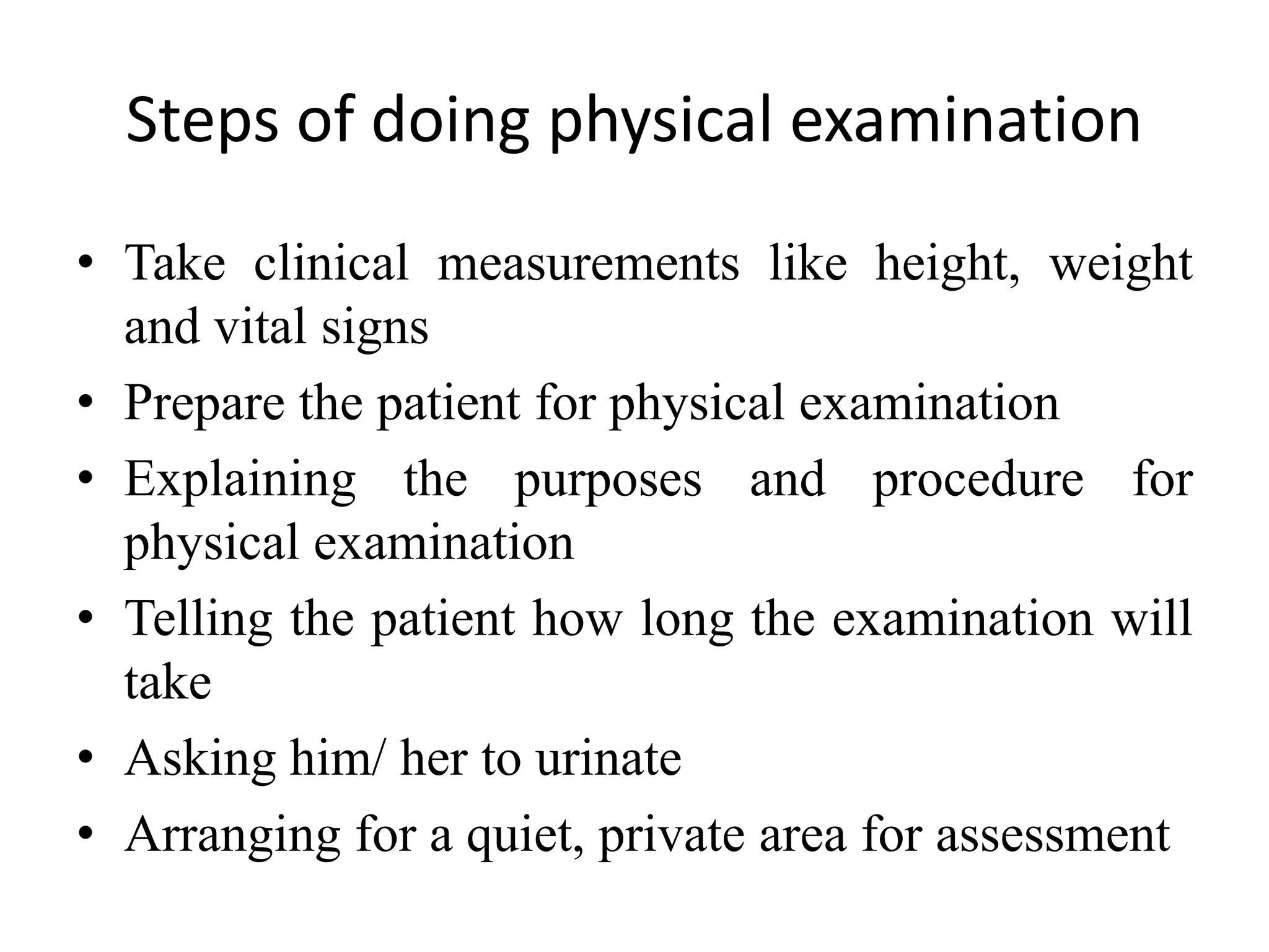 Physical examination, Fundamentals of Nursing | PPTX