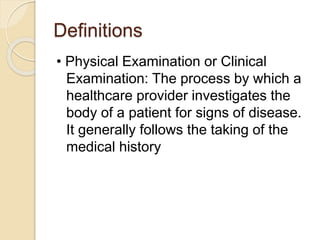 Physical examination | PPT