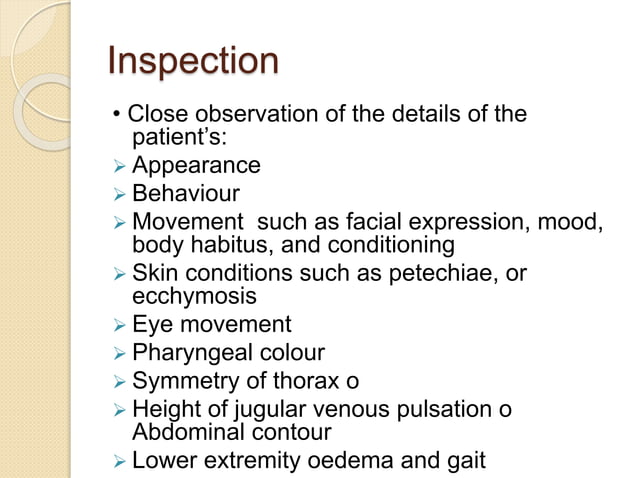 Physical examination | PPT