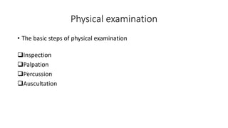 physical_examination of the patient | PPT