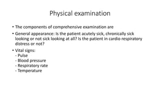 physical_examination of the patient | PPT