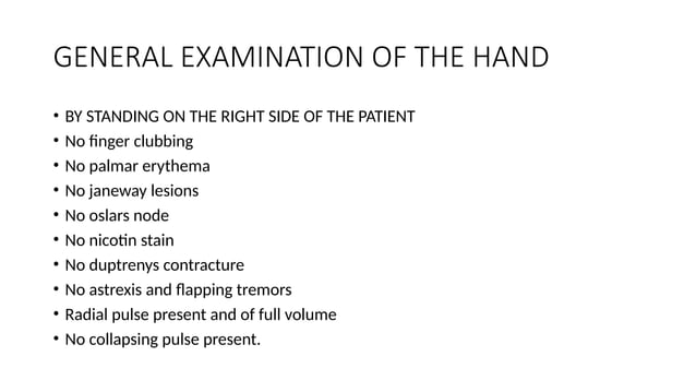 PHYSICAL EXAMINATION.pptx .. | PPTX