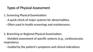 Comprehensive Physical Examination Guide: Techniques & Clinical ...