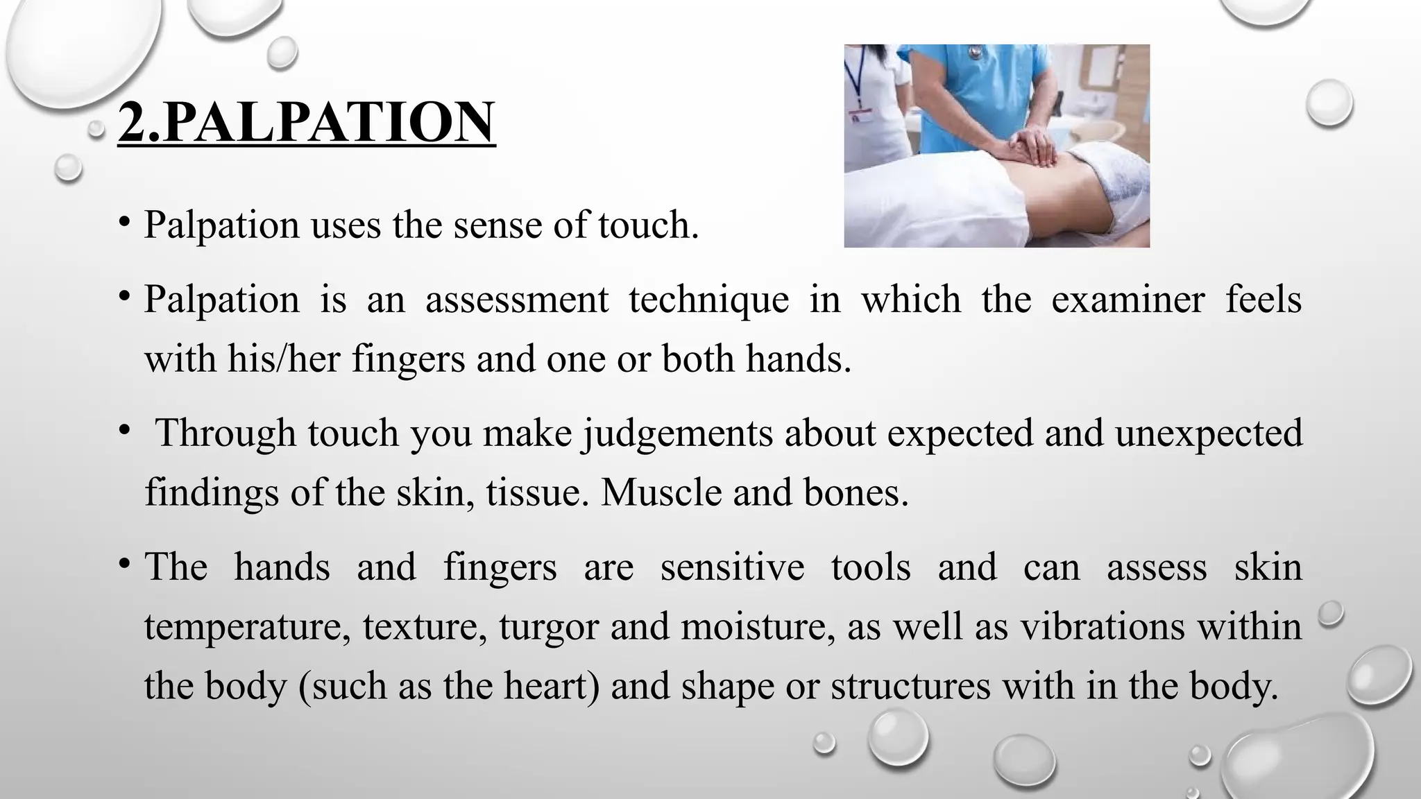 physical examination procedure with use of instrument | PPTX