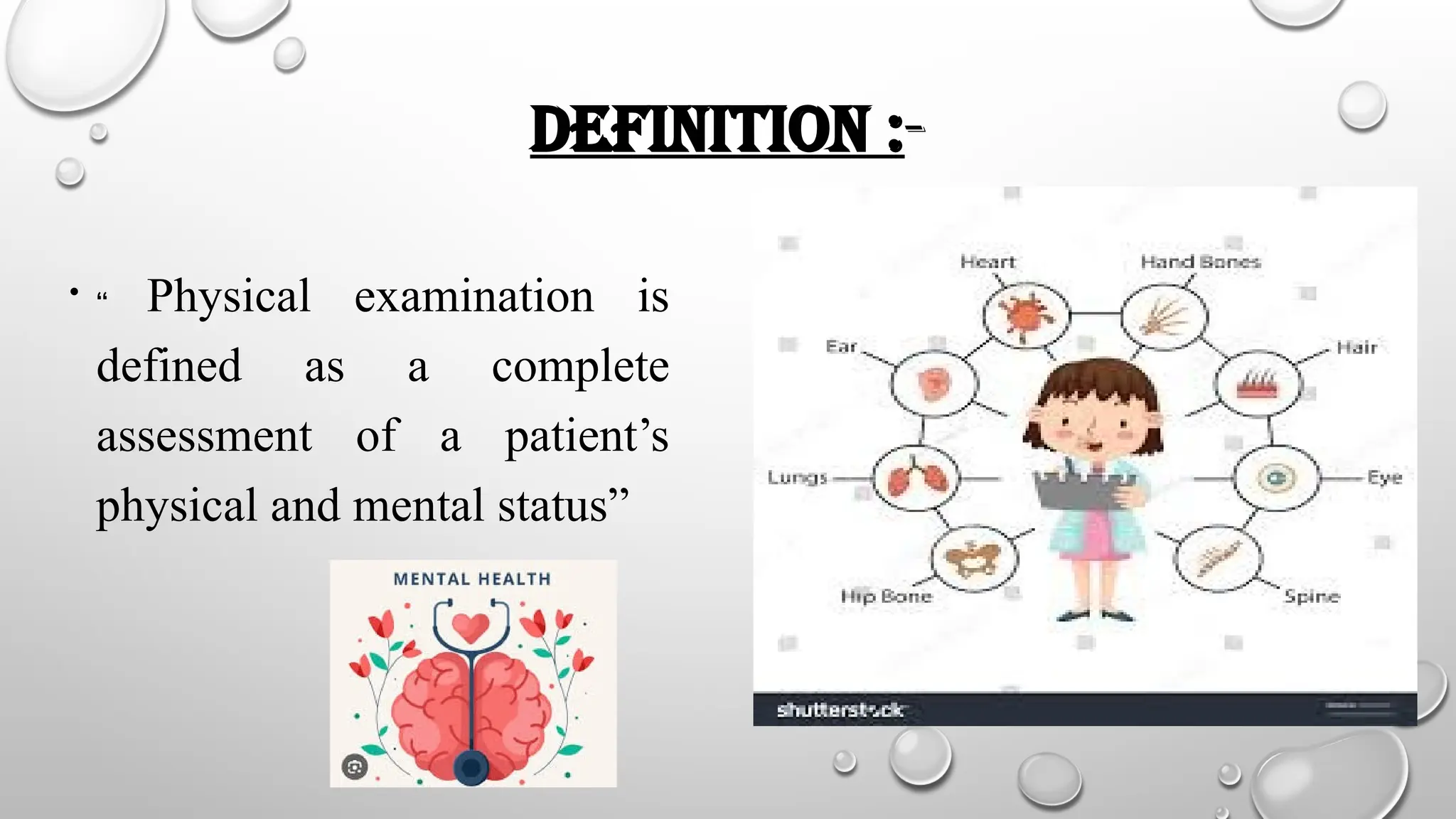 physical examination procedure with use of instrument | PPTX