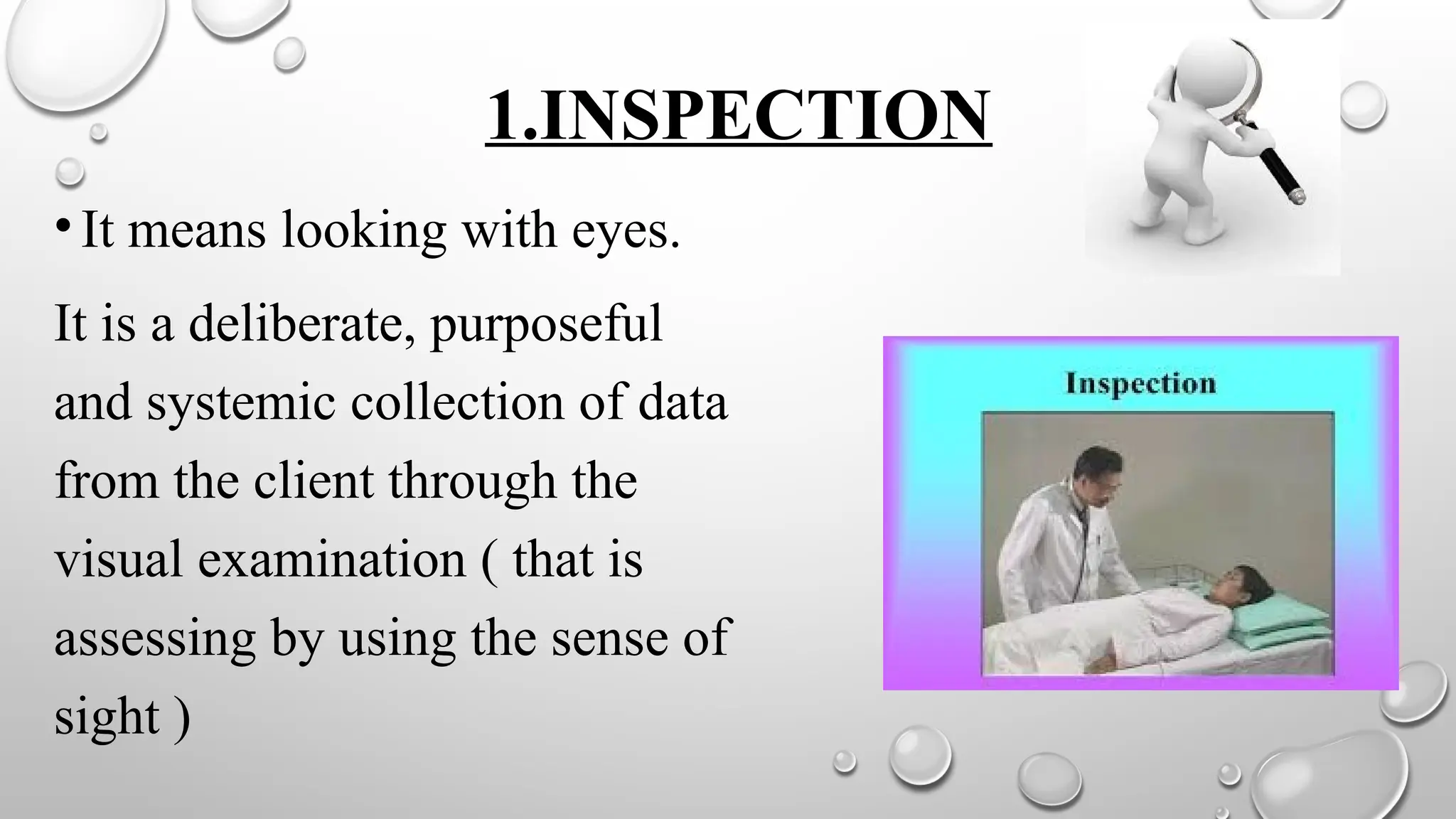 physical examination procedure with use of instrument | PPTX