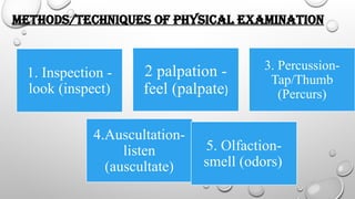 physical examination procedure with use of instrument | PPTX
