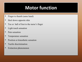 Physical examination abdomen, musculoskeletal and neurological system ...