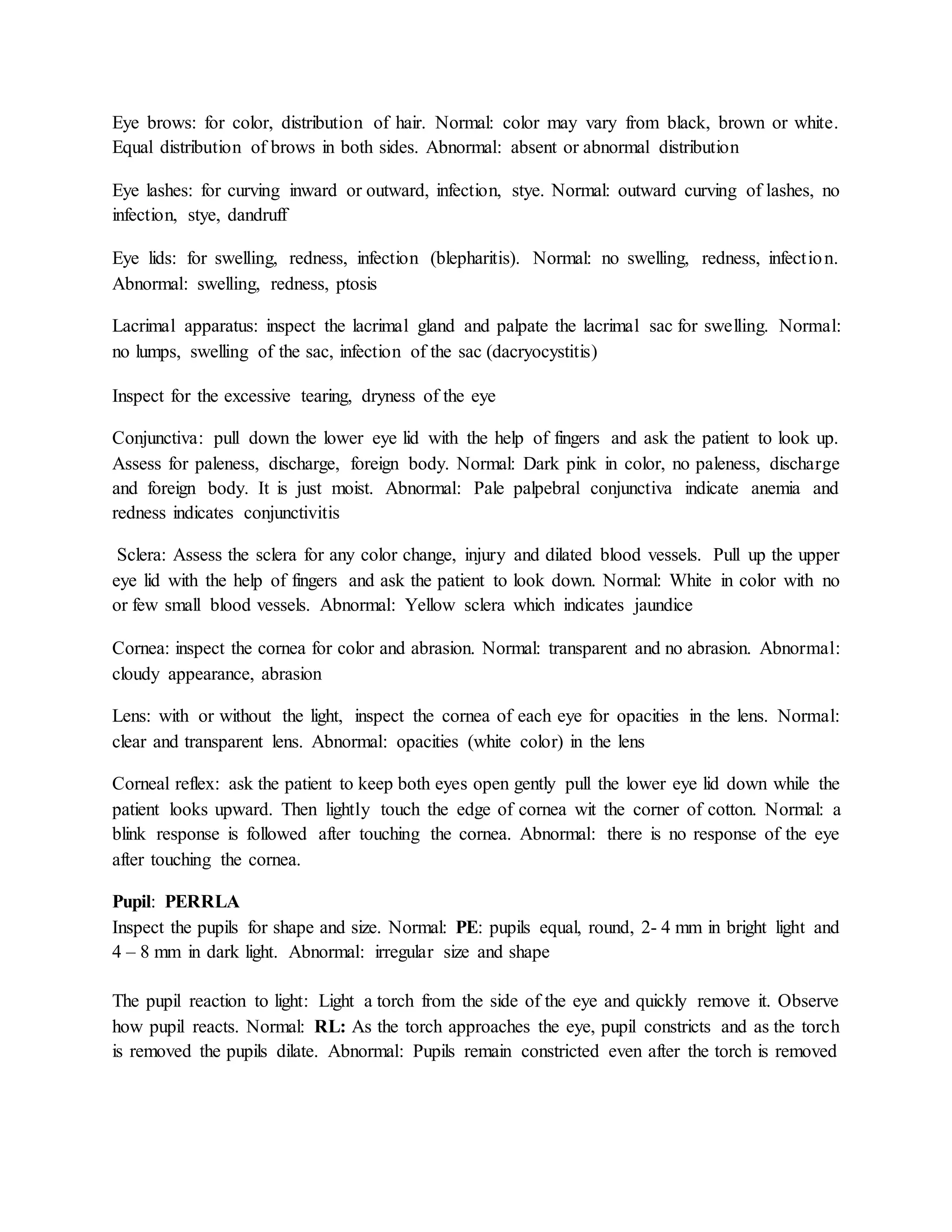 Physical examination detailed format | DOCX