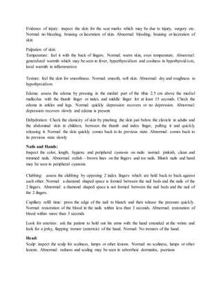 Physical examination detailed format | DOCX