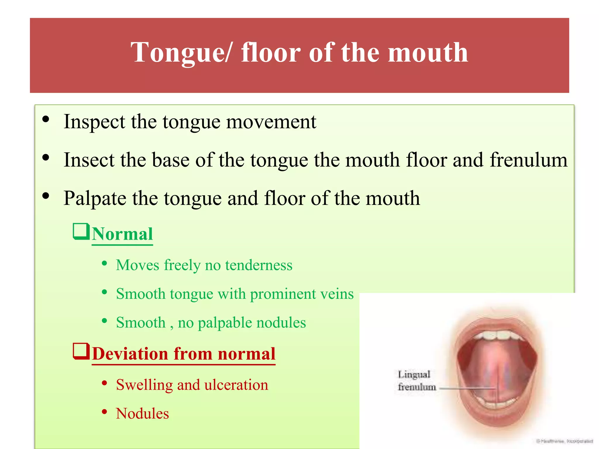 Physical examination head and neck | PPTX