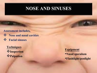 Physical examination head and neck | PPTX