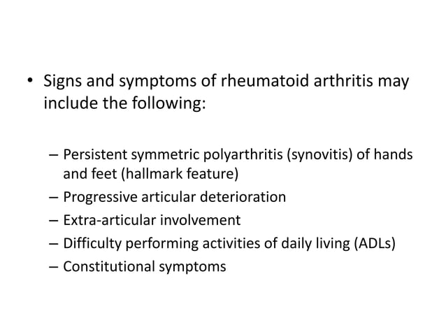 Physical examination of rheumatoid arthritis | PPTX